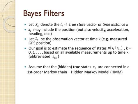 PPT Bayesian Filterings For Location Estimation PowerPoint Presentation ID