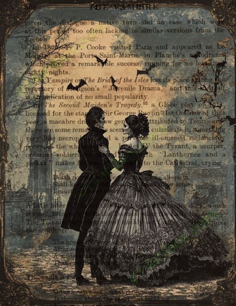 Vampires Art On Old Books Decorative Pages For Collages