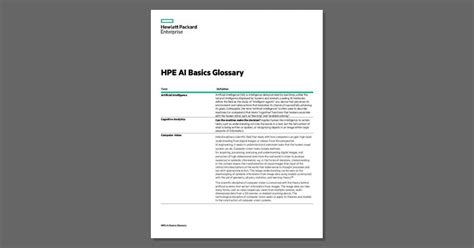 It Henhouse On Linkedin Hpe Ai Basics Glossary