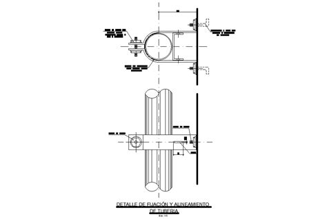 Pipe Fixing And Alignment Is Given In This Autocad Drawing File Download Now Cadbull