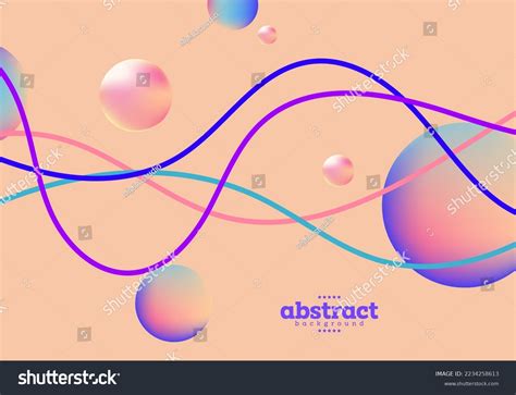 Planet Sphere Flowline Astrology Technology Science Stock Vector
