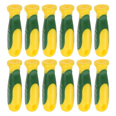 Uxcell 12pcs Rubber File Handle 3 27 Inch Round Hole Ergonomic Handles For Chainsaw File