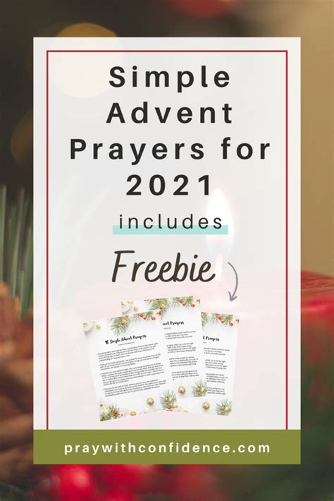 10 Super Simple Advent Prayers Pray With Confidence