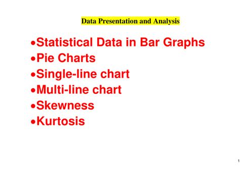 [ppt] Statistical Data In Bar Graphs Pie Charts Single Line Chart Powerpoint Presentation 450585