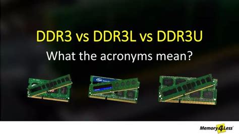 ppt difference between ddr3 ddr3l and ddr3u explained ddr3u vs ddr3l