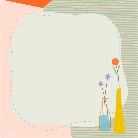 Blank Free Form Frame Background Vector