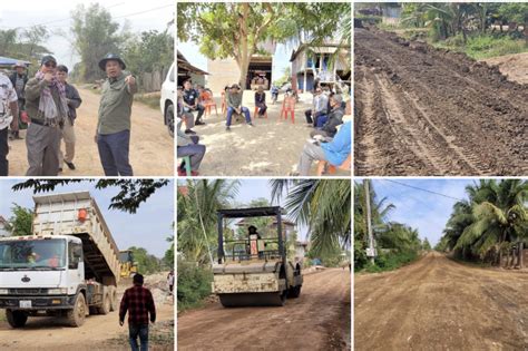 អភិបាលខេត្តបន្ទាយមានជ័យ អញ្ជើញចុះពិនិត្យការជួសជុលផ្លូវ នៅឃុំគំរូ និងឃុំថ្មពួក ស្រុកថ្មពួក