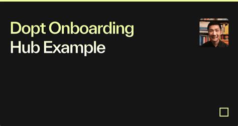 Dopt Onboarding Hub Example Codesandbox