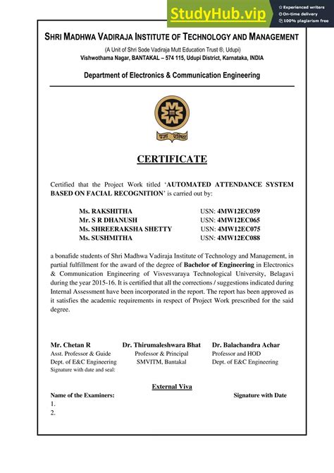 Automated Attendance System Based On Facial Recognition Pdf