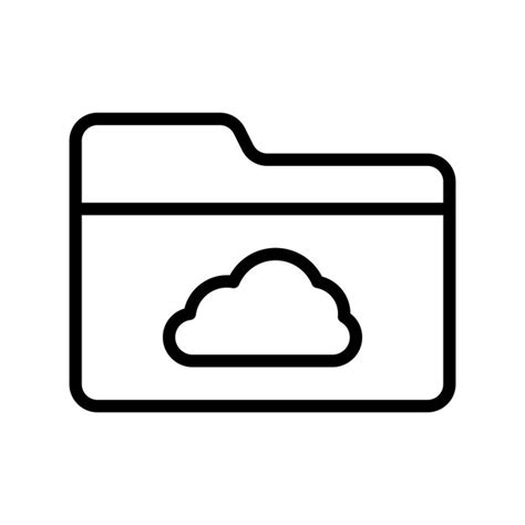 Premium Vector Cloud Folder Icon