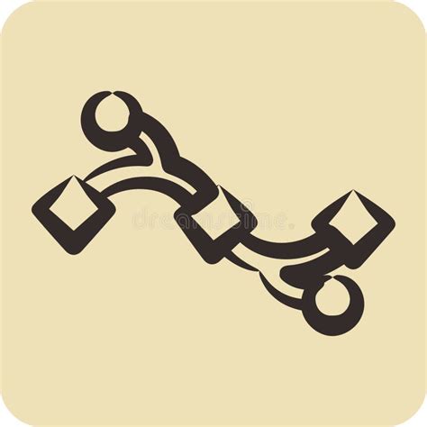 Icon Bezier Curve Related To Graphic Design Tools Symbol Hand Drawn