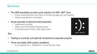 ASP Net Core SPA Templates PPT