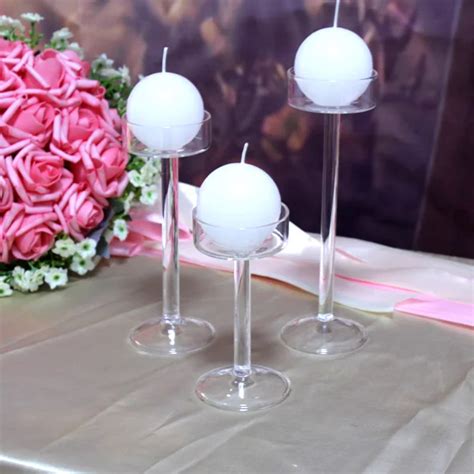 Стиль Модный классический стеклянный подсвечник Свадебные вечерние украшения для дома модные