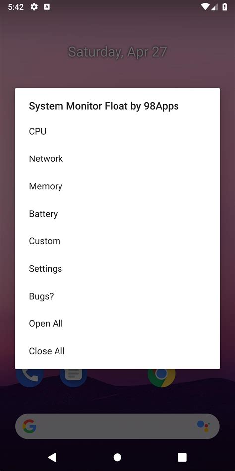 System Monitor Float Latest Version 104 For Android