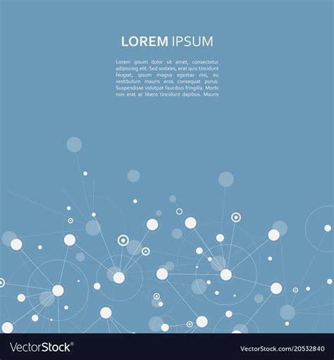 Connection Science Molecule Background Royalty Free Vector
