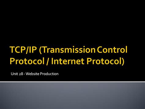 TCP/IP (Transmission Control Protocol / Internet Protocol) - ppt video online download
