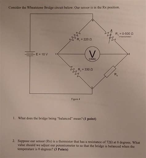 Solved Consider The Wheatstone Bridge Circuit Below Our