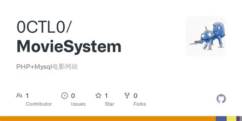 GitHub CTL MovieSystem PHP Mysql电影网站
