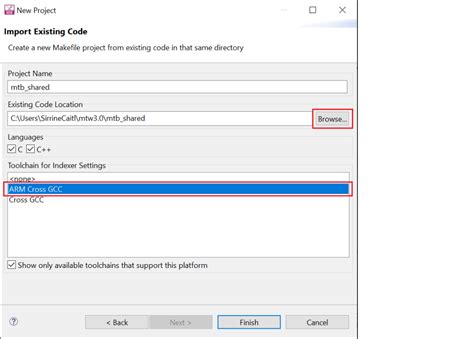 Configure Applications Modustoolbox™ Documentation