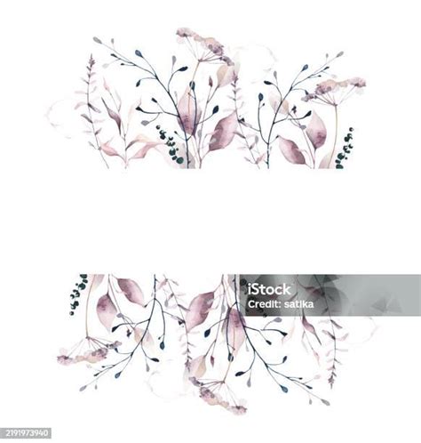 수채화 꽃 사각형 테두리 프레임입니다 홍당무 분홍색 꽃 가지 진한 파란색 야생 열매 나뭇 가지 잎을 자랍니다 0명에 대한 스톡 벡터 아트 및 기타 이미지 Istock