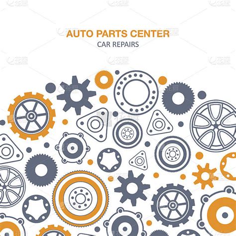 汽车零部件背景