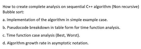 Solved How To Create Complete Analysis On Sequential C Chegg Com