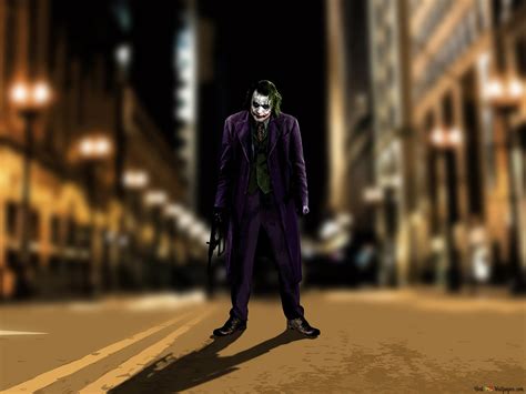 Desenho Animado Do Personagem Do Filme Coringa Na Rua 4k Baixar Papel