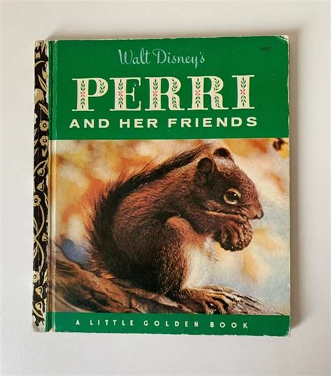 Walt Disneys Perri And Her Friends Little Golden Book 1969 Squirrel