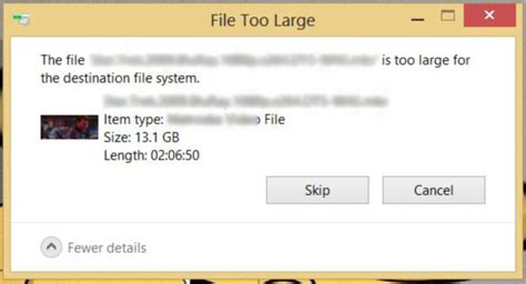 File Too Large For The Destination File System Fix Blogtechtips