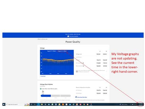 Power Quality Charts Are Not Updating Aug 2022 Sense Labs Sense