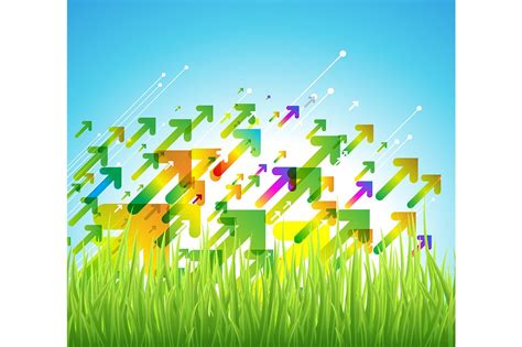 Spring Arrow Background Illustrations ~ Creative Market
