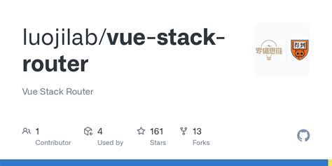 GitHub Luojilab Vue Stack Router Vue Stack Router