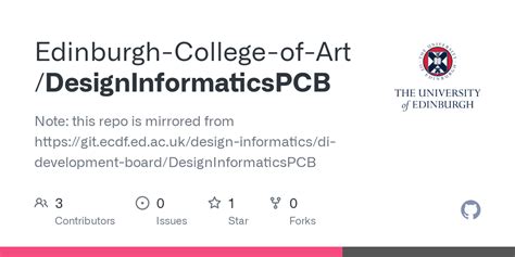 GitHub Edinburgh College Of Art DesignInformaticsPCB Note This Repo Is Mirrored From Https