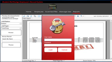 Employees Record System In C And Bunifu Frameworks With Source Code