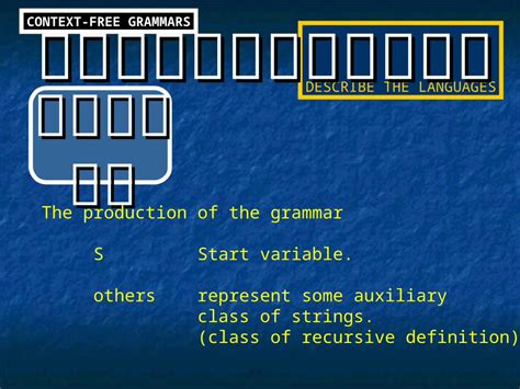 Ppt ไวยกรณ์ไม่พึงบริบท Context Free Grammars Dokumentips