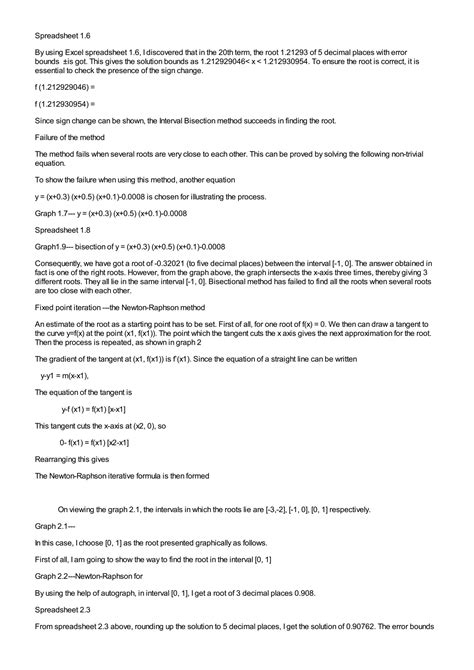 SOLUTION Numerical Solution Of Equations Interval Bisection Change Of Sign Methods Fixed Point