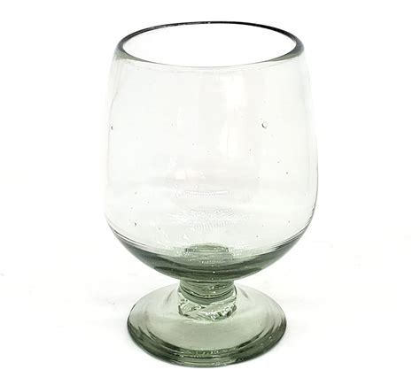 Mexhandcraft Clear 11 Oz Large Cognac Glasses Set Of 6