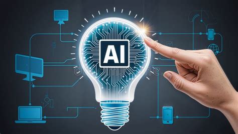 Illuminating Innovation A Human Touch Activating Ai In A Futuristic Network Of Technology And