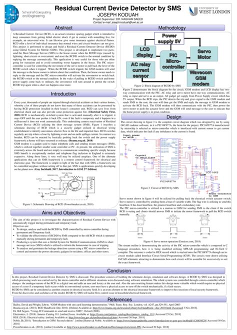 Pdf Residual Current Device Detector By Sms