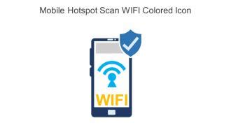 Mobile Hotspot Scan WIFI Colored Icon In Powerpoint Pptx Png And Editable Eps Format PPT Slide