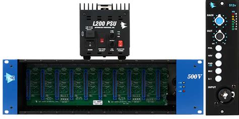 API 500V 10 Slot 500 Series Lunchbox Bundle With API 512V 500 Reverb