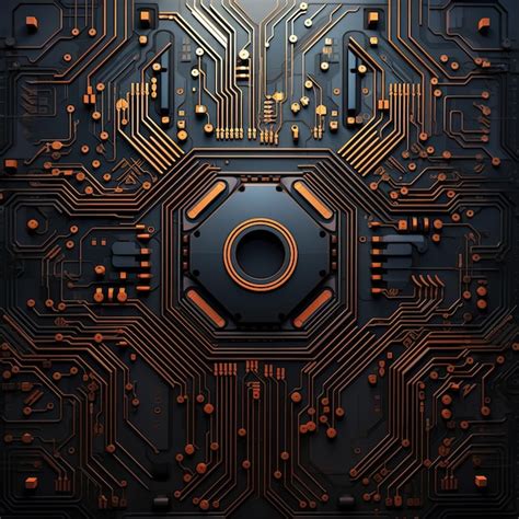 Premium AI Image HighTech Circuit Board