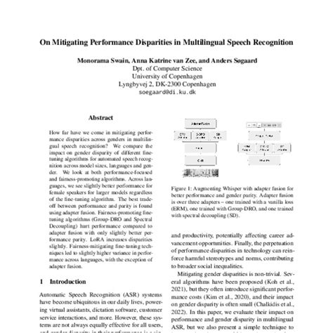 On Mitigating Performance Disparities In Multilingual Speech