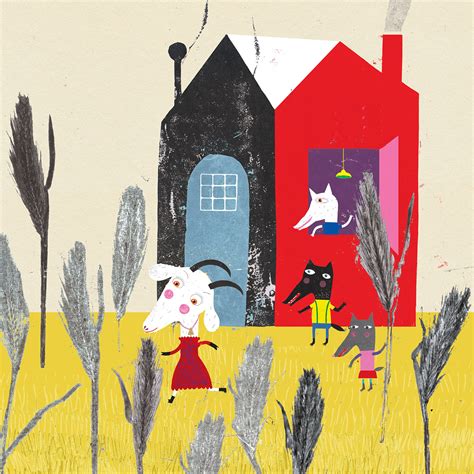 A Goat And Three Wolf Cubs On Behance