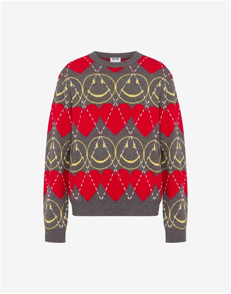 Pullover In Misto Lana Smiley® Moschino It