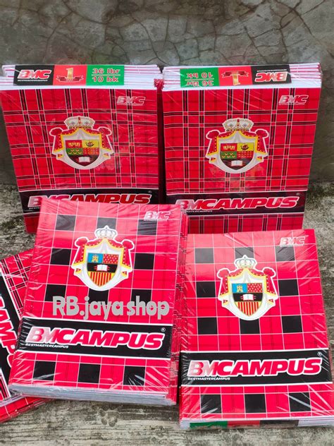 Promo 1 Pack Isi 10 Pcs Buku Tilis Bergaris Bmcampus 36 Lembar Tersedia Isi 10 Dan 5 Uku