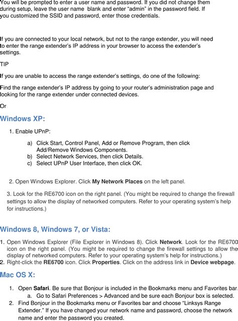 Linksys Re6400 Wireless Extender User Manual