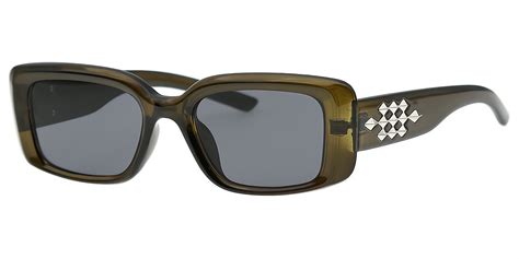 Piper Black Rectangle Geek Chic Plastic Eyeglasses