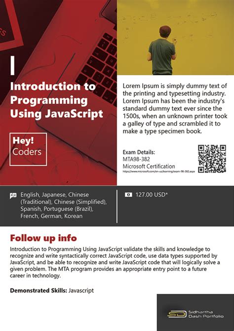 Introduction To Programming Using Javascript On Behance