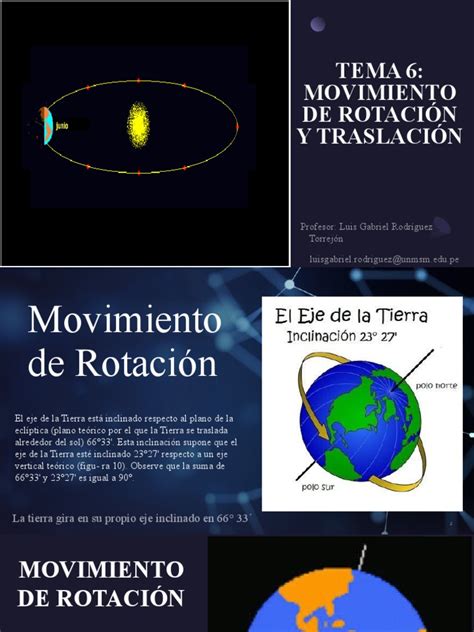 Movimiento De Rotación Y Traslación Terrestre Pdf Ciencias Sociales